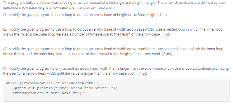 Solved DrawHalfArrow.java Load default template.... | Chegg.com