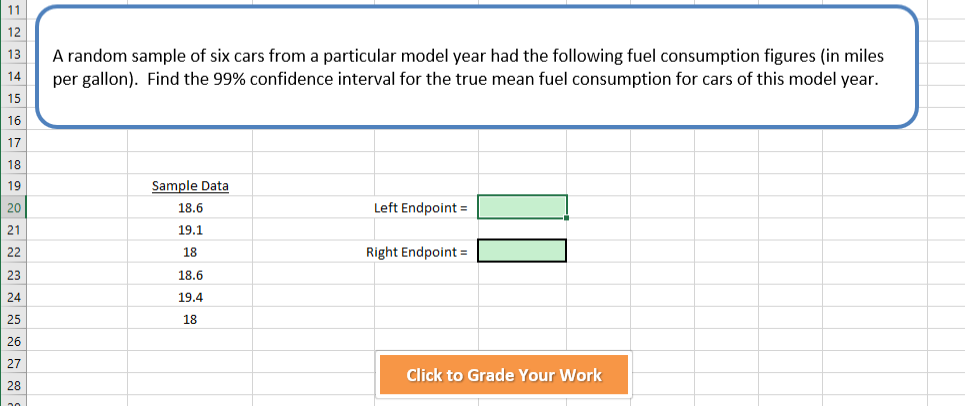 Solved ༈ 2 ༡ g A random sample of six cars from a particular | Chegg.com