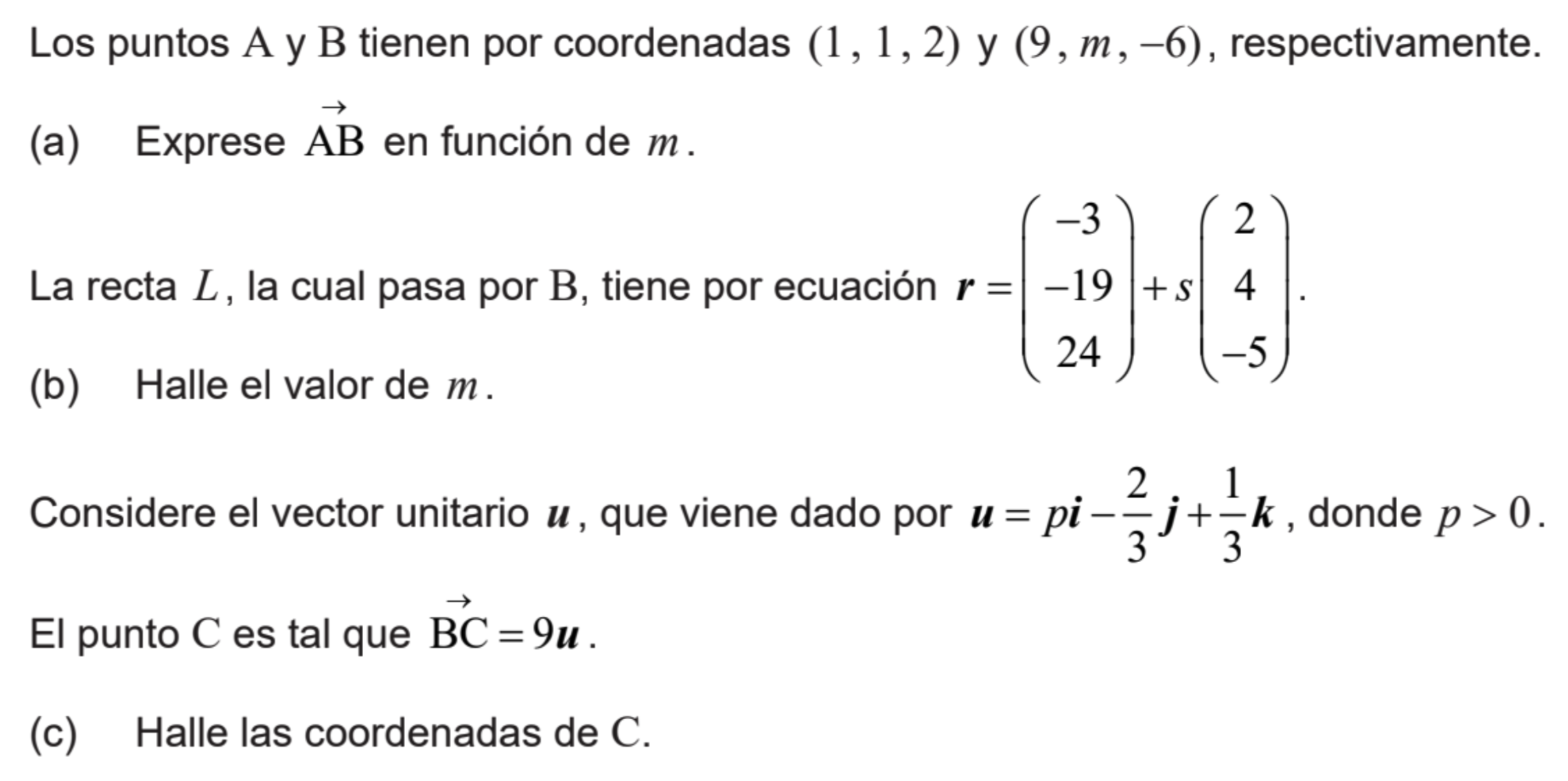 Solved Los puntos A y B ﻿tienen por coordenadas | Chegg.com