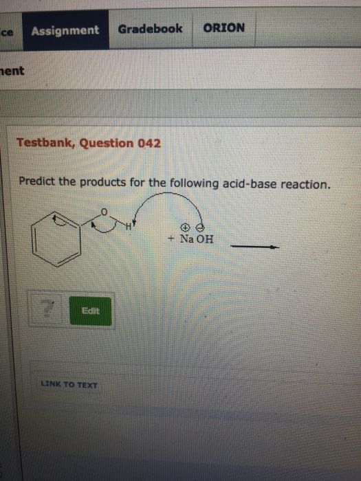 Solved Predict the products for the following acid-base | Chegg.com