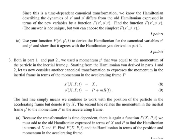 Solved Let us consider a particle in an accelerating | Chegg.com