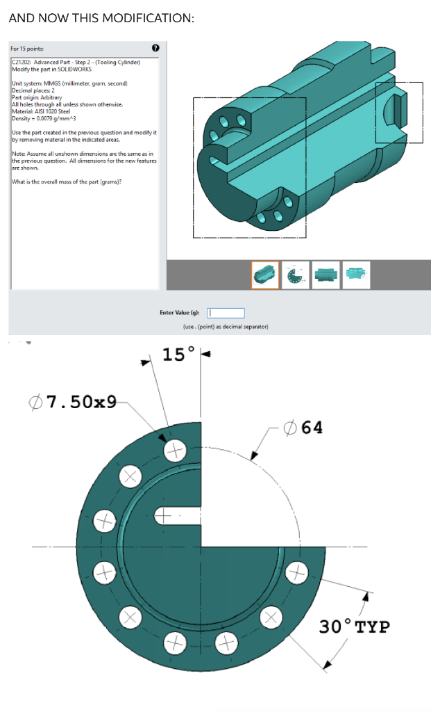 Solved *Solidworks* *Solidworks* *Solidworks* Please help me | Chegg.com