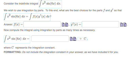 Solved Consider the indefinite integral / 22 sin(63) dz. We | Chegg.com