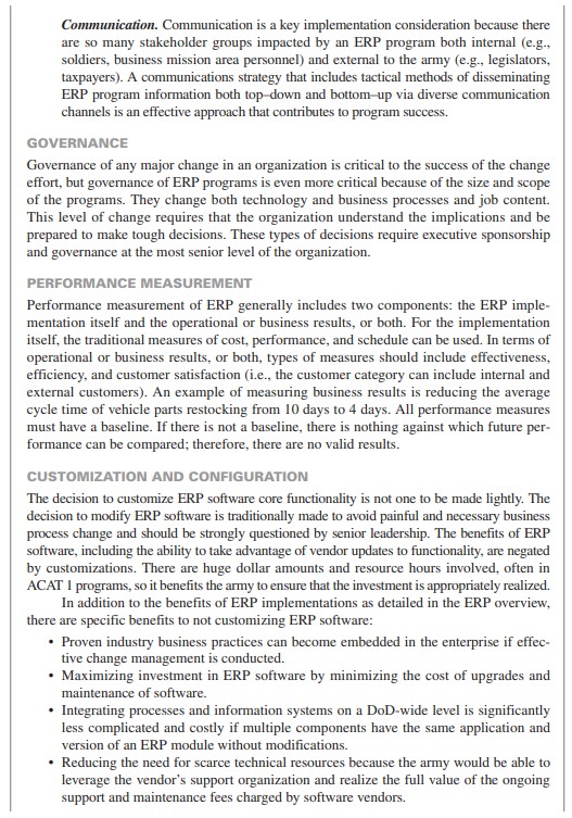 Solved US Army 2. What were the key implementation | Chegg.com