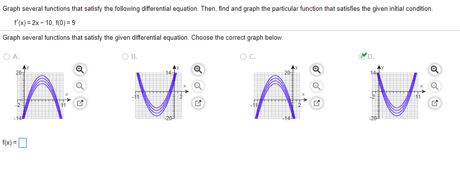 Solved Graph several functions that satisfy the following | Chegg.com