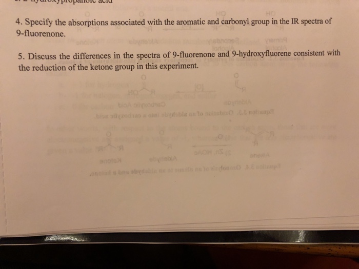 Solved 4. Specify the absorptions associated with the | Chegg.com