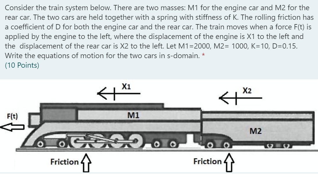 Solved Consider the train system below. There are two | Chegg.com