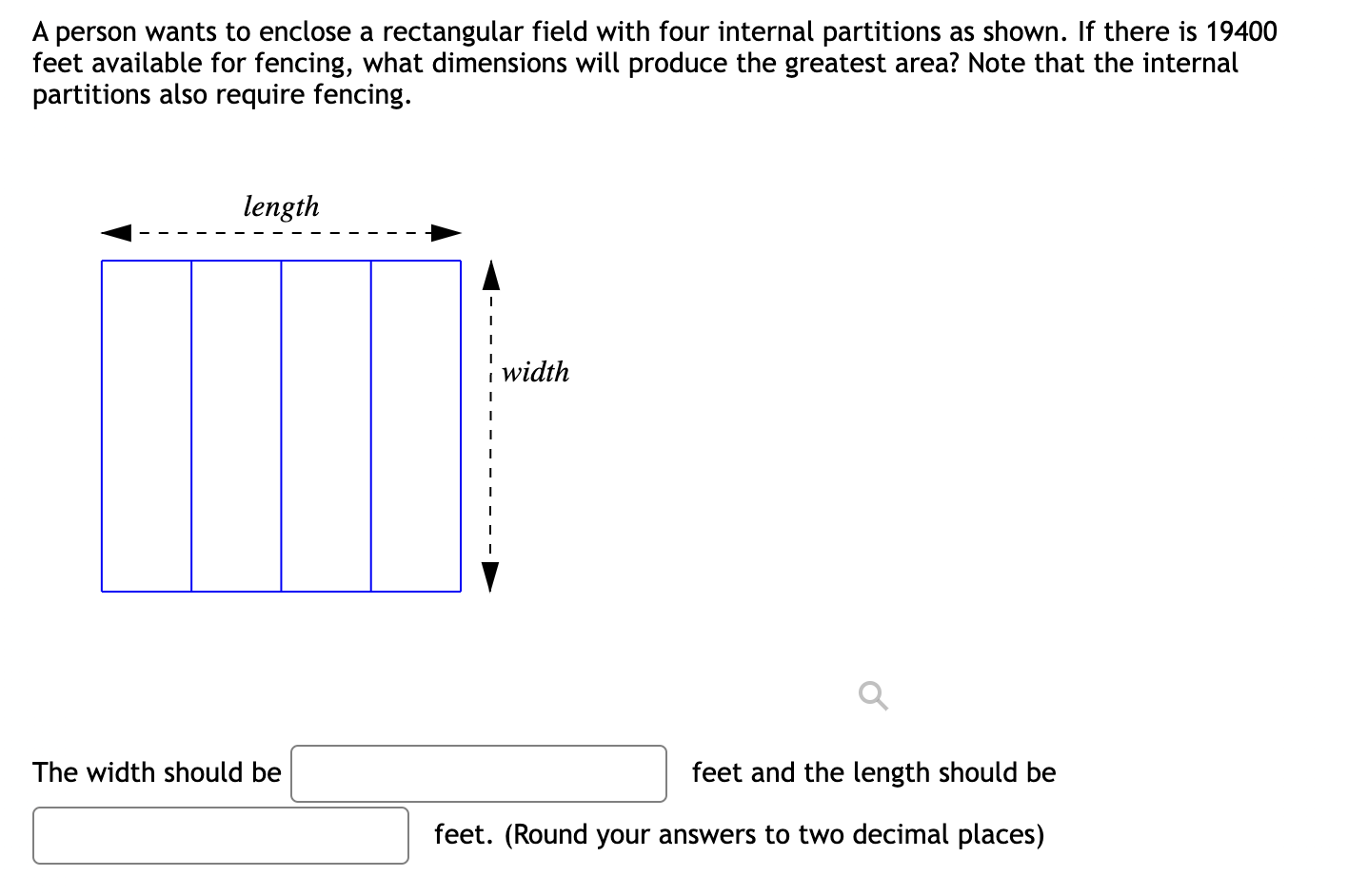 Solved A person wants to enclose a rectangular field with | Chegg.com