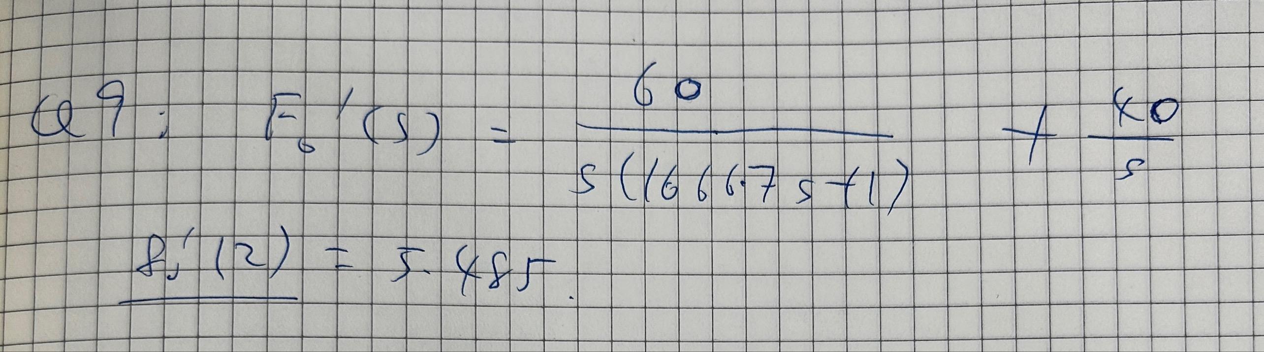 LAPLACE TRANSFORM QUESTION: SHOW THE STEPS ON WHICH | Chegg.com