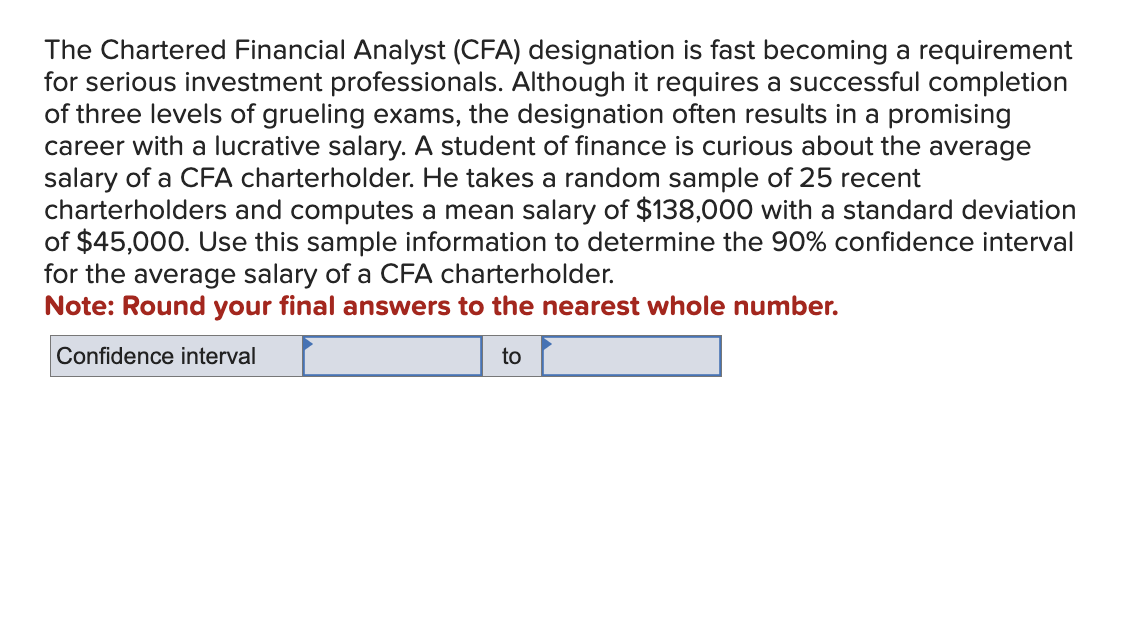 Solved The Chartered Financial Analyst (CFA) designation is | Chegg.com