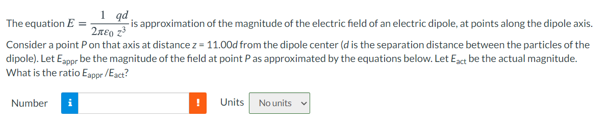 Solved 1 gd The equation E = is approximation of the | Chegg.com