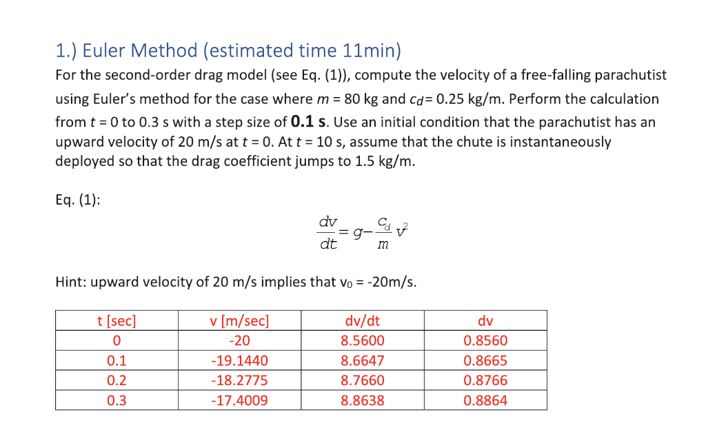 Solved PLEASE HELP! I need to write a MATLAB code for this | Chegg.com