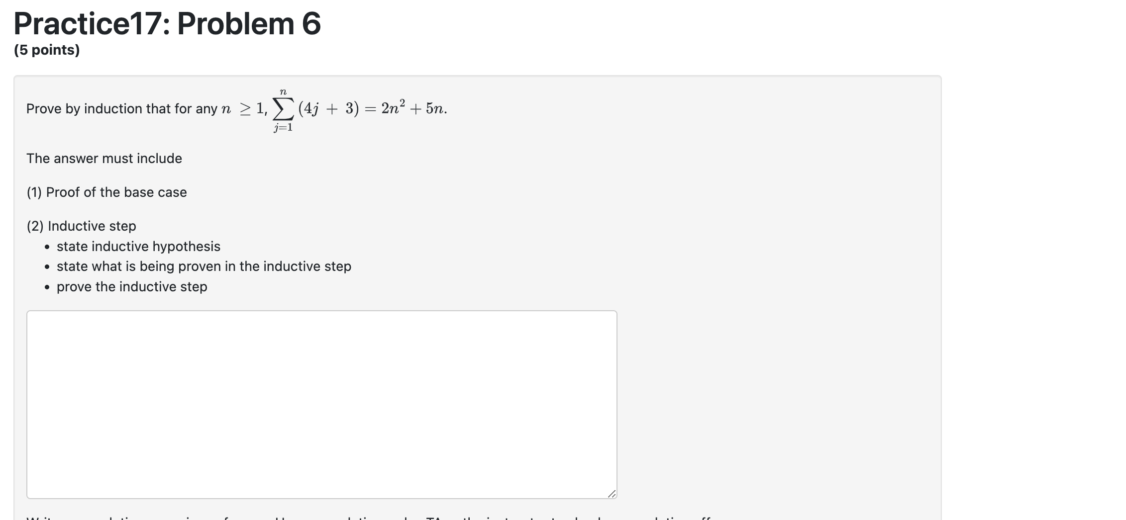 Solved Use induction to prove that for any integer | Chegg.com
