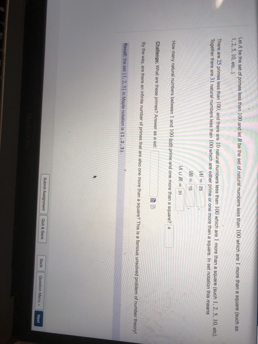 Solved 1,2, 5, 10, etc.). There are 25 primes less than 100, | Chegg.com