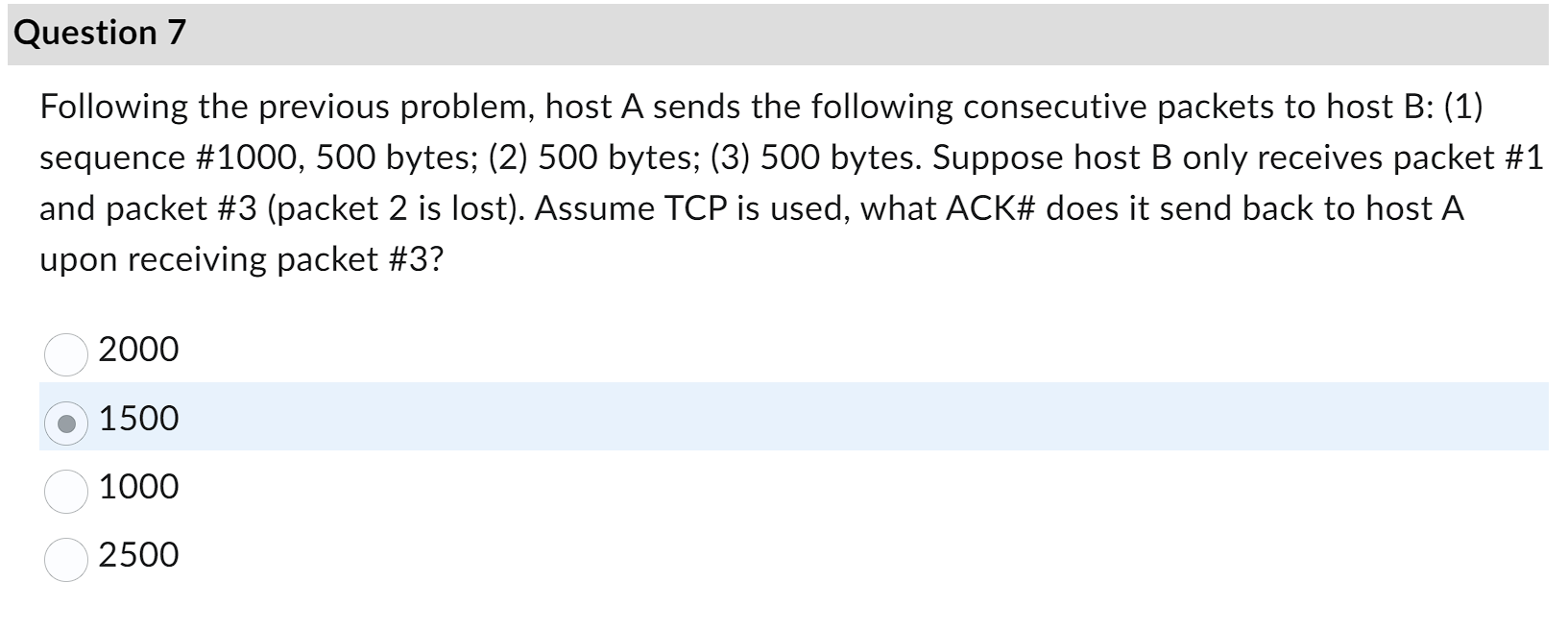 Solved Host A sends the following consecutive TCP packets to | Chegg.com