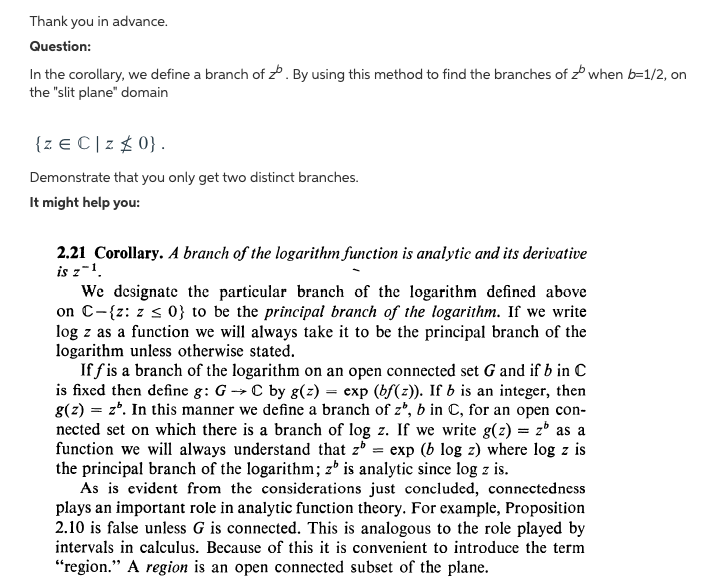 Solved Thank you in advance. Question: In the corollary, we | Chegg.com