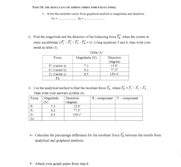 PART II: THE RESULTANT OF ADDING THREE | Chegg.com