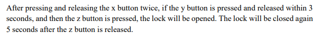 Solved x,y,z buttons controls the operation Design a PLC | Chegg.com