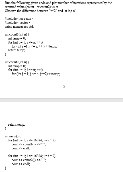 Solved Run the following given code and plot number of | Chegg.com