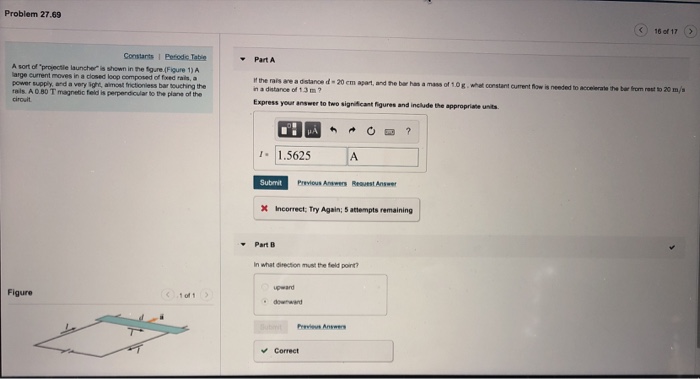 Solved Problem 27.69 16 of 17 Constants Part A A sort of | Chegg.com