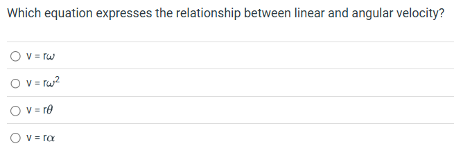 Solved Which equation expresses the relationship between | Chegg.com