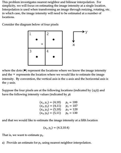 Solved This problem investigates nearest neighbor and | Chegg.com