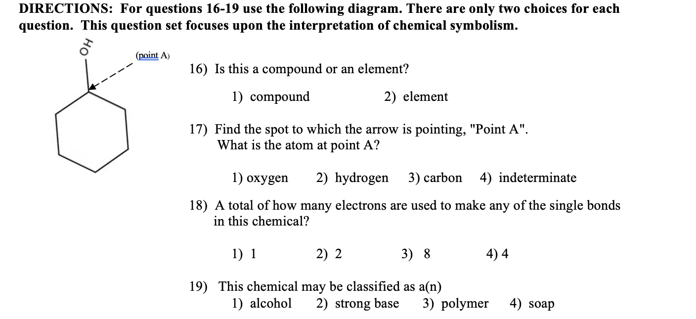 Solved DIRECTIONS: For questions 16−19 use the following | Chegg.com