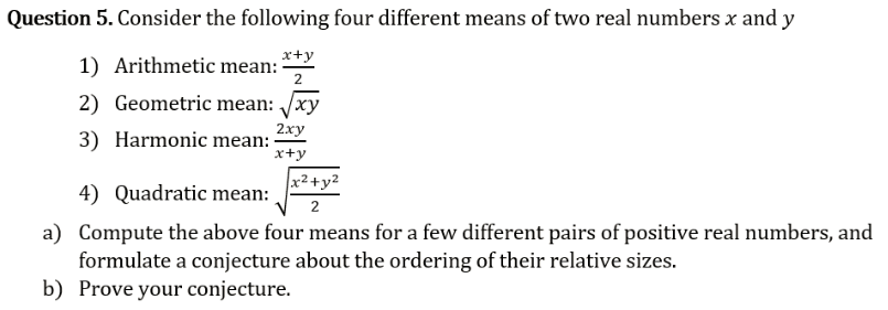 Solved Question 5. Consider the following four different | Chegg.com