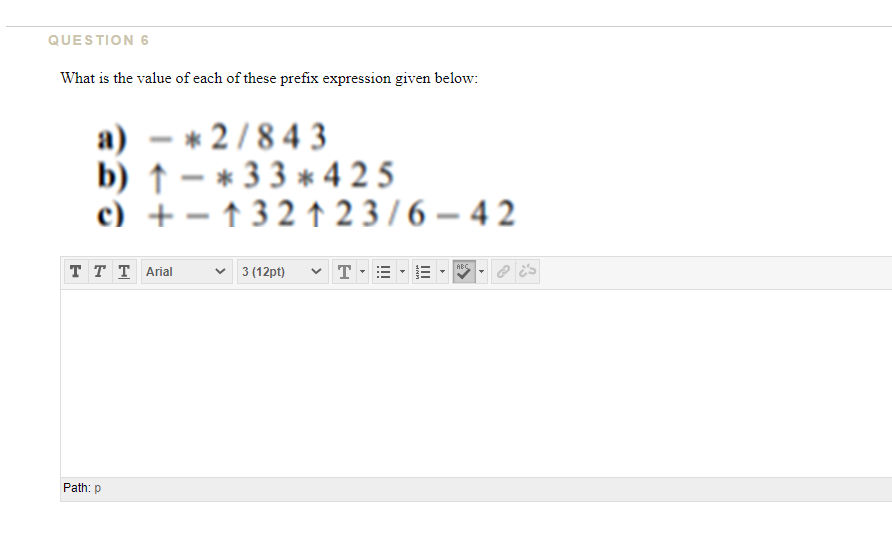 Solved QUESTION 6 What is the value of each of these prefix | Chegg.com