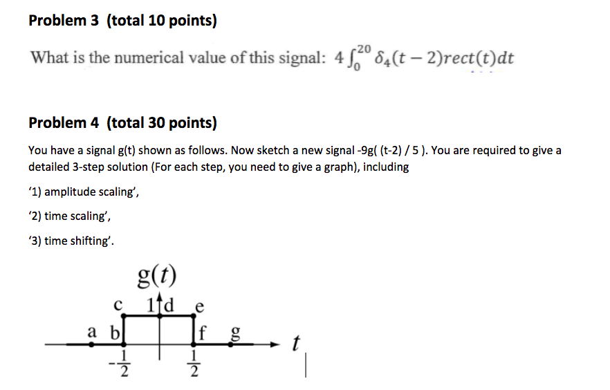 Solved the course is signal and system the course is signal | Chegg.com