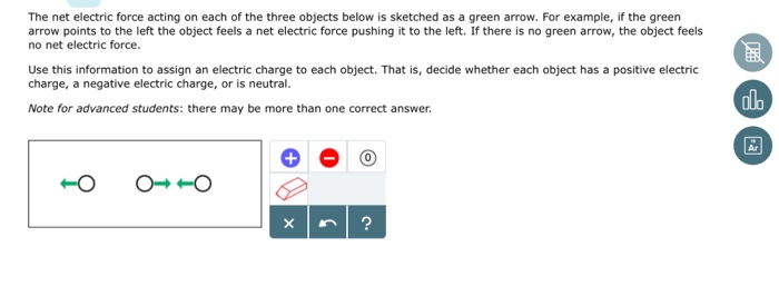 Solved The net electric force acting on each of the three | Chegg.com