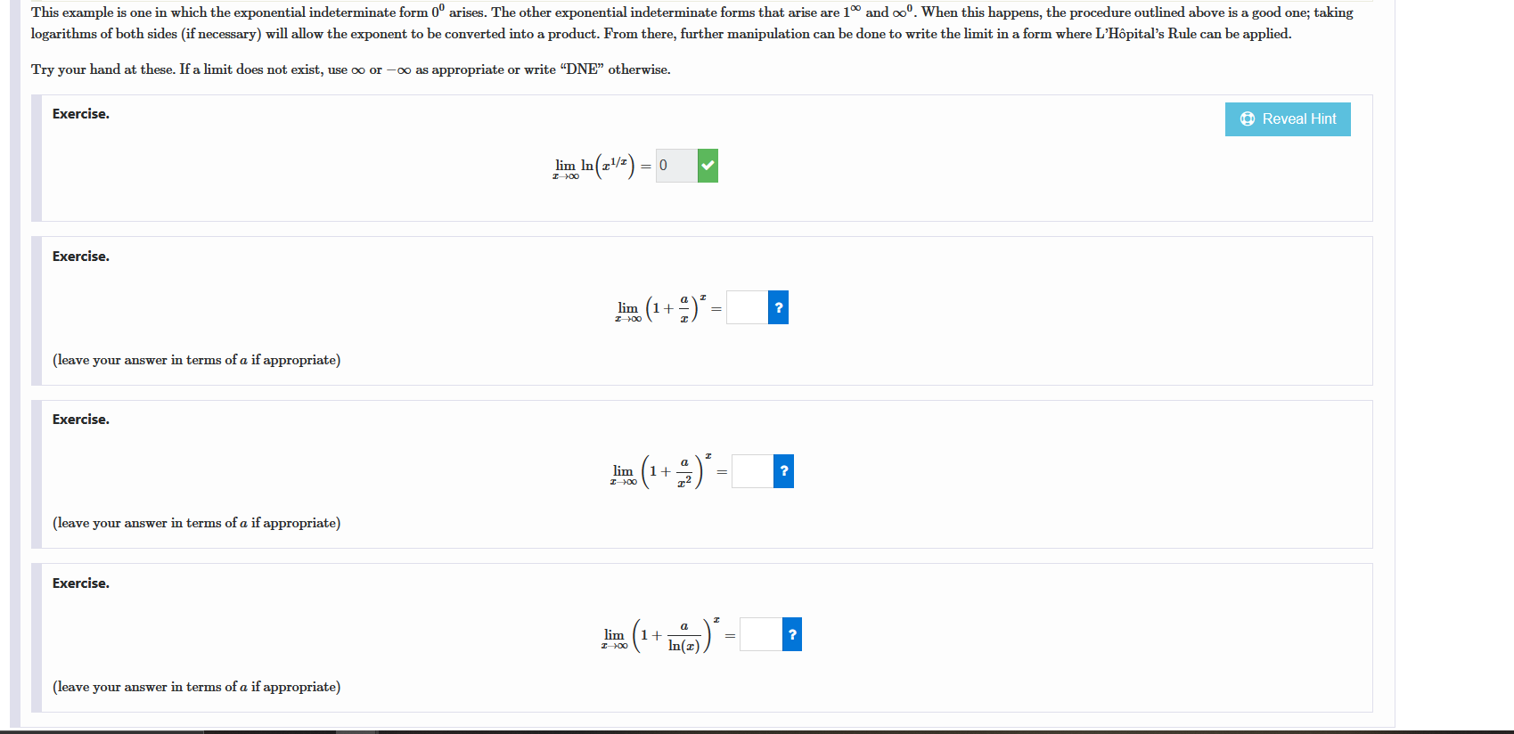Solved This example is one in which the exponential | Chegg.com