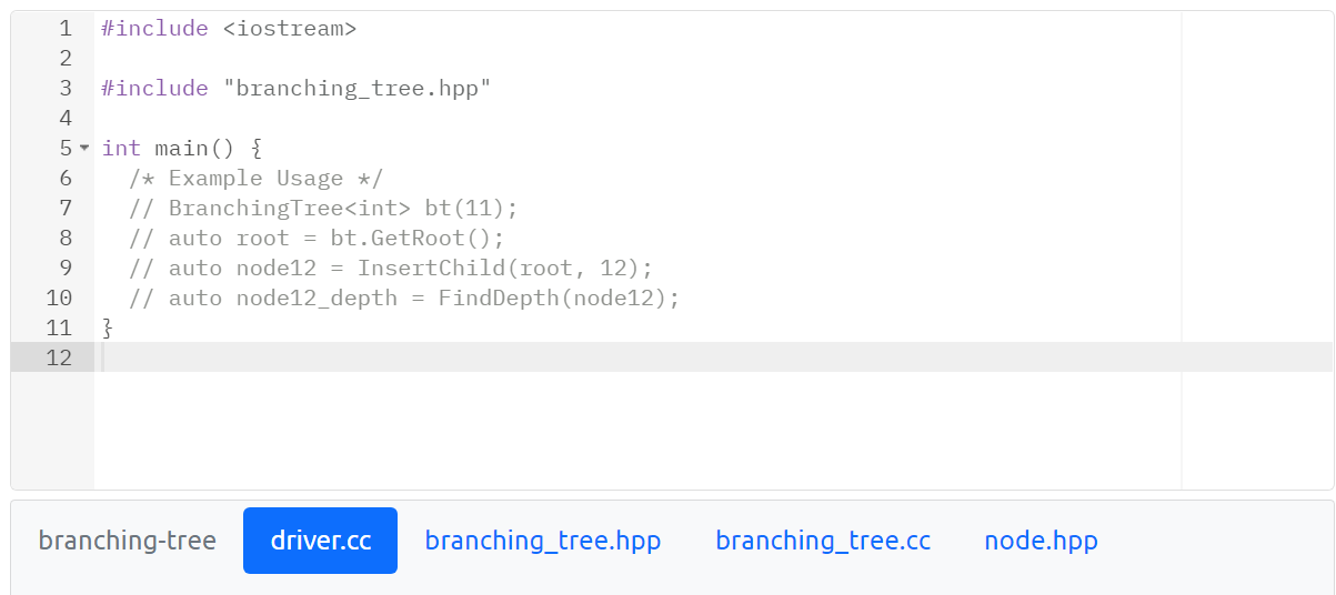 In this activity, you will implement a BranchingTree. | Chegg.com