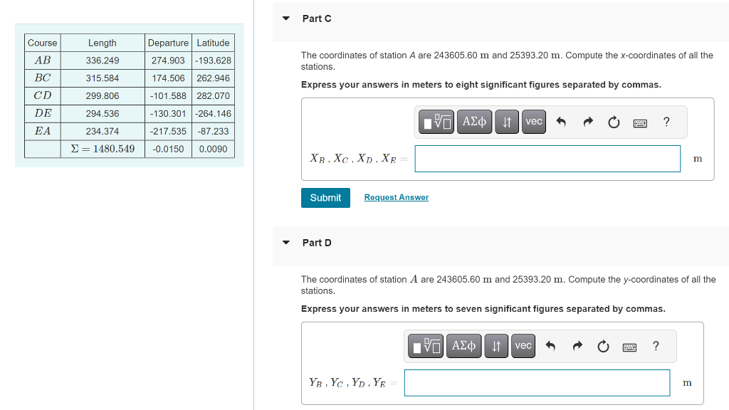 Solved Given the table, find the adjusted departures using | Chegg.com