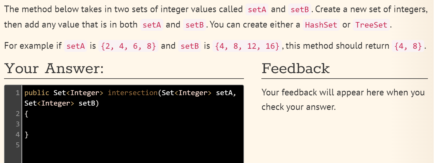 Solved Write a method that will return a string indicating | Chegg.com