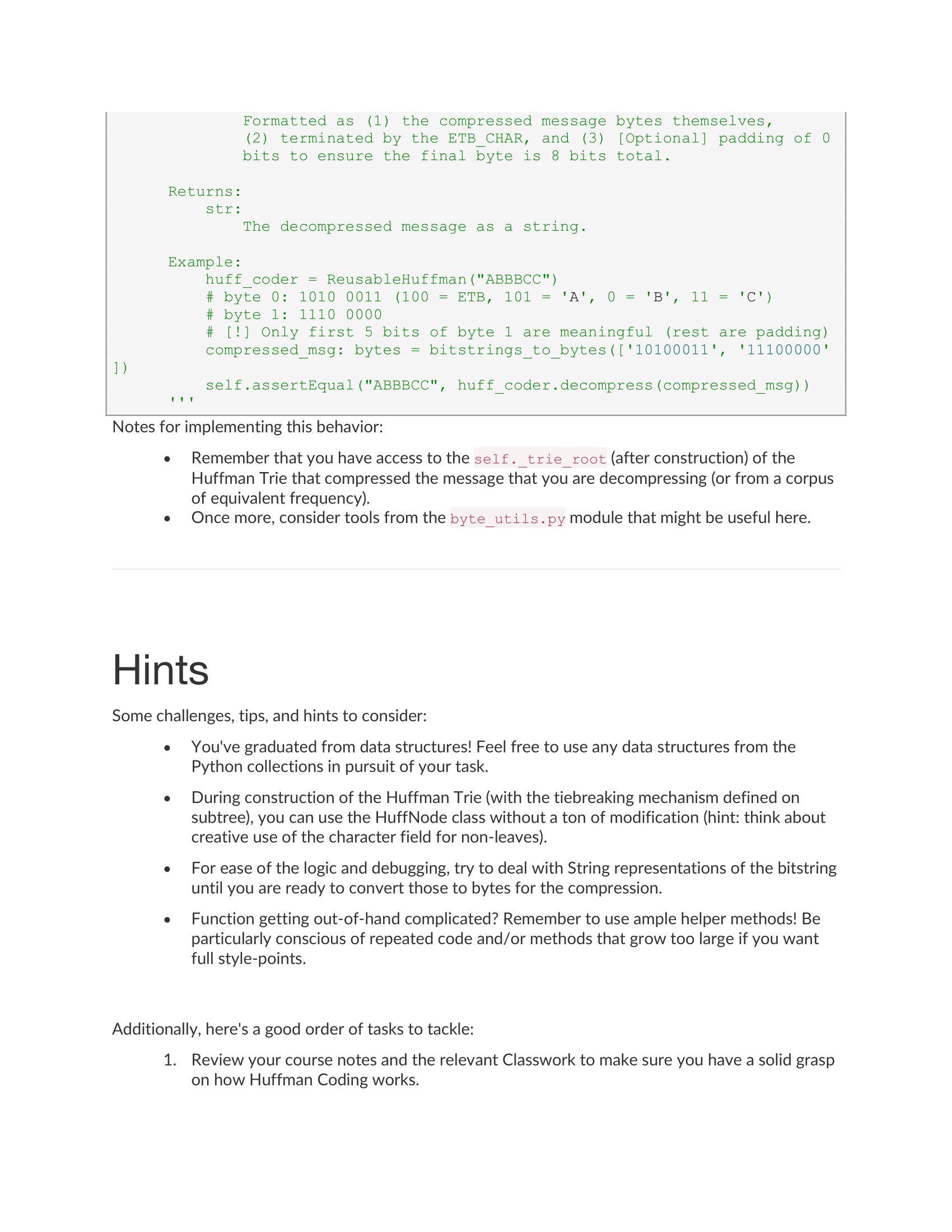 Solved Homework 4 - Huff and Puff In particular, you will | Chegg.com