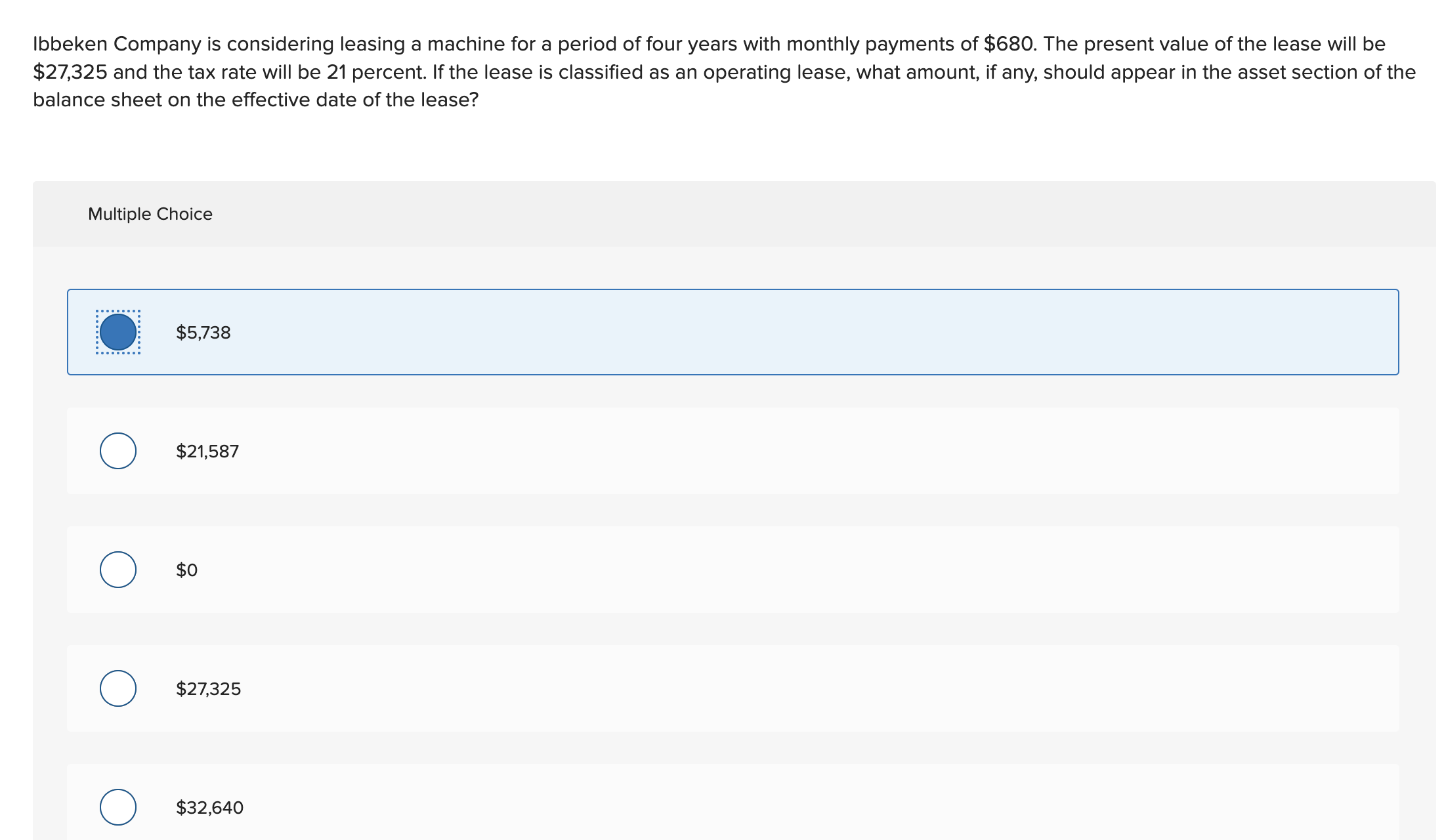 Solved Ibbeken Company is considering leasing a machine for | Chegg.com