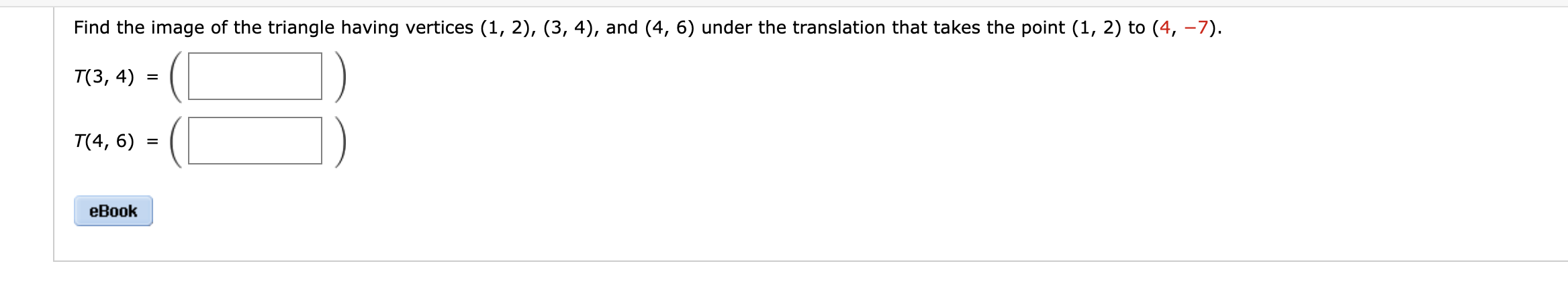 Solved Find the image of the triangle having vertices | Chegg.com