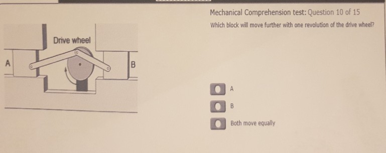 Solved Mechanical Comprehension test: Question 11 of 15 | Chegg.com
