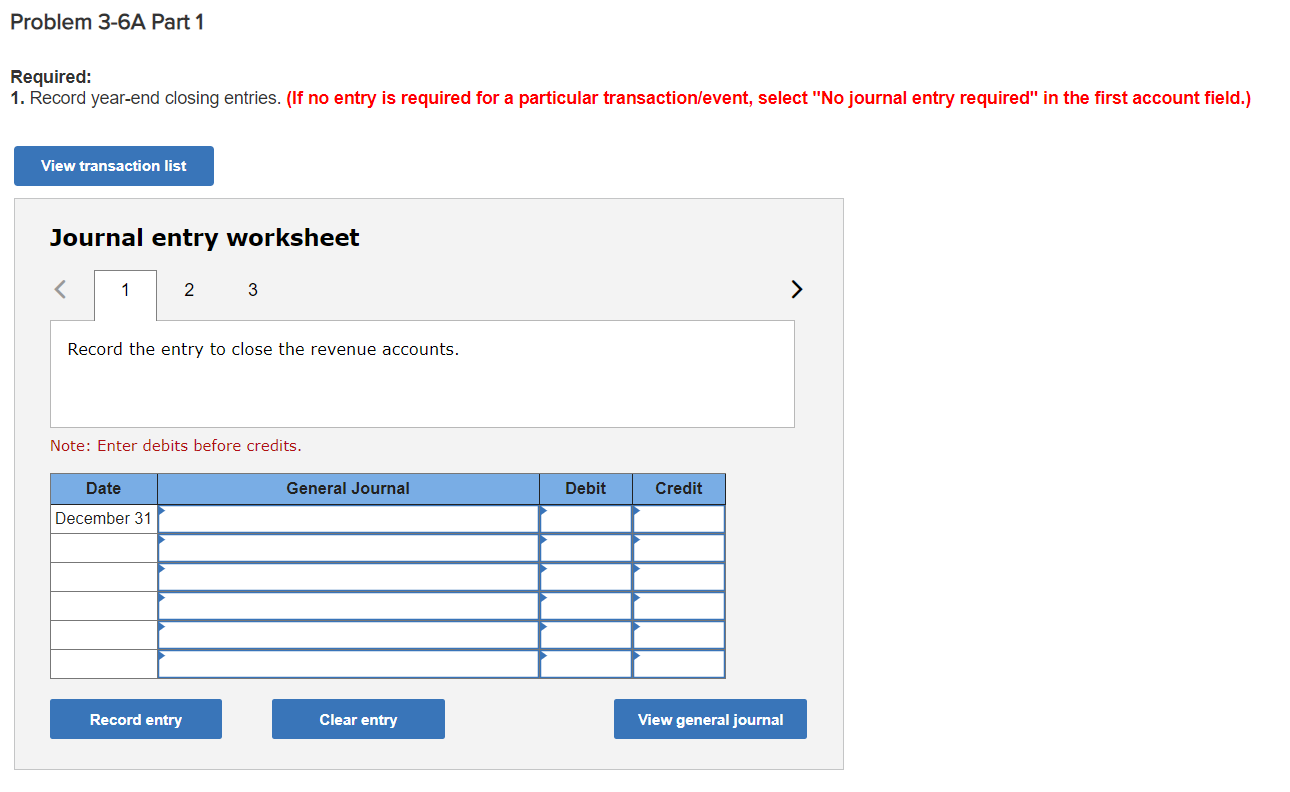 Solved Problem 3-6A Record closing entries and prepare a | Chegg.com