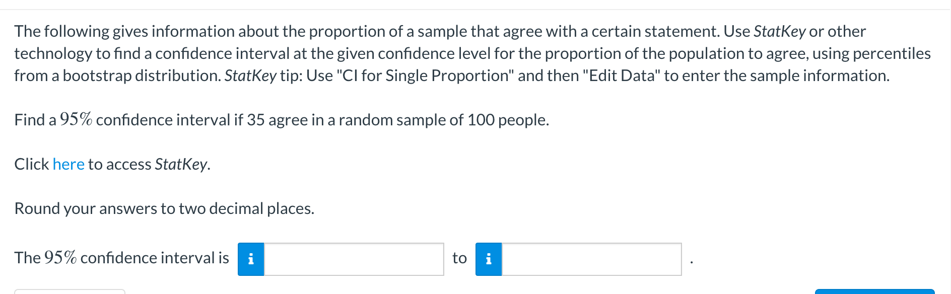 Solved The following gives information about the proportion | Chegg.com