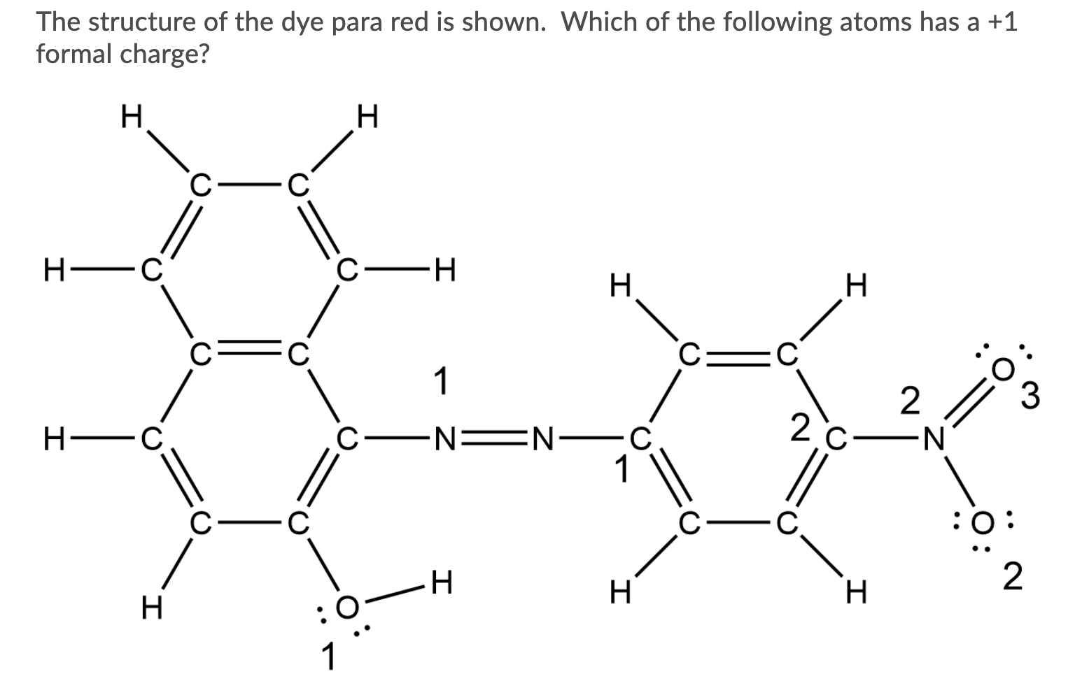 Solved The structure of the dye para red is shown. Which of | Chegg.com