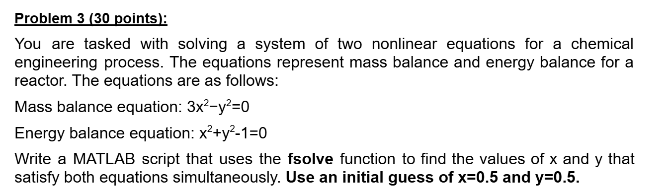 Solved MATLAB NOT PYTHON!! MATLAB PLEASE!! MATLAB!! Thank | Chegg.com