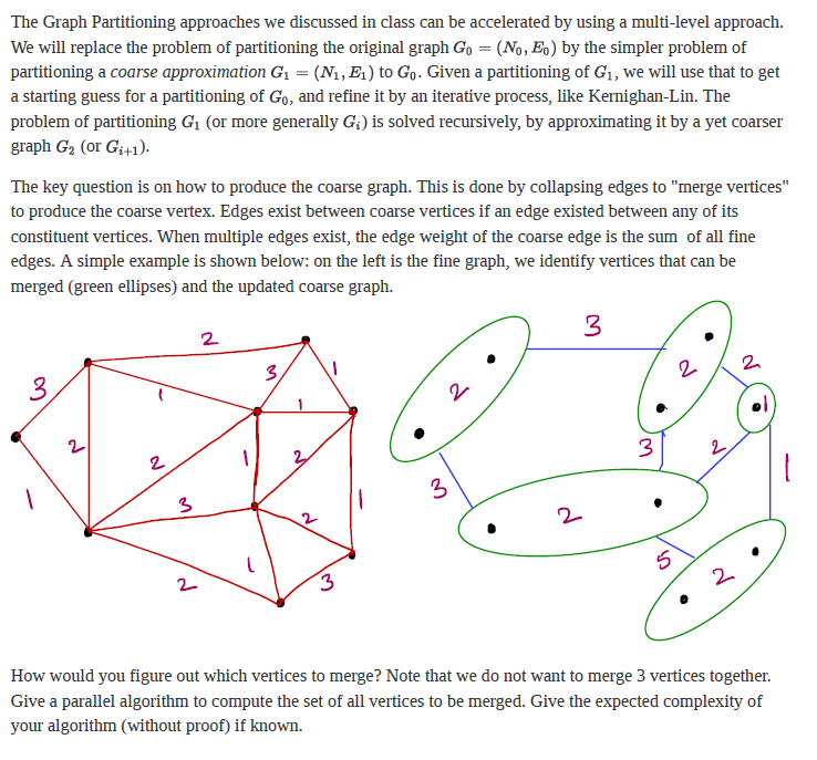 Solved The Graph Partitioning approaches we discussed in | Chegg.com