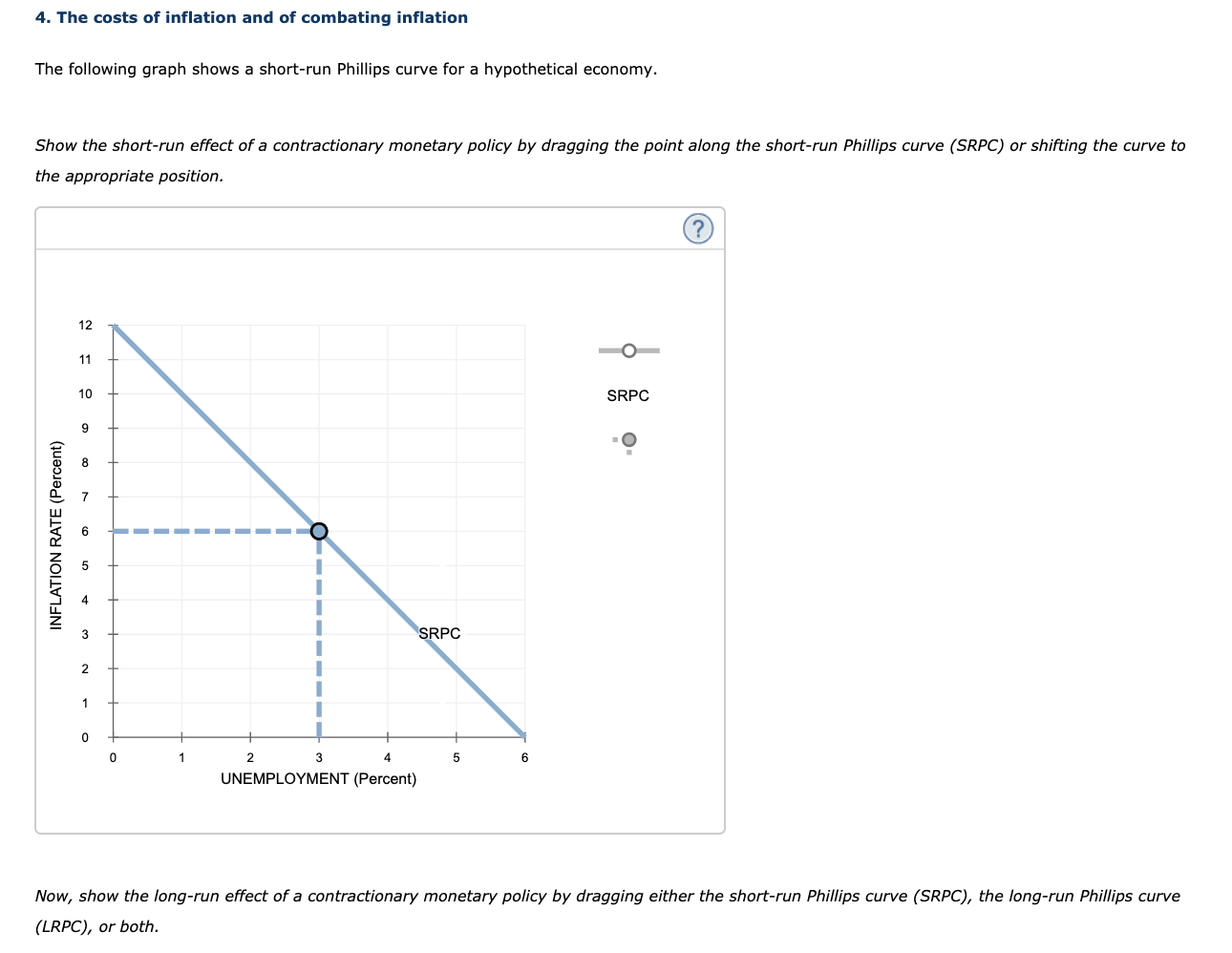 Solved 4. The costs of inflation and of combating inflation | Chegg.com