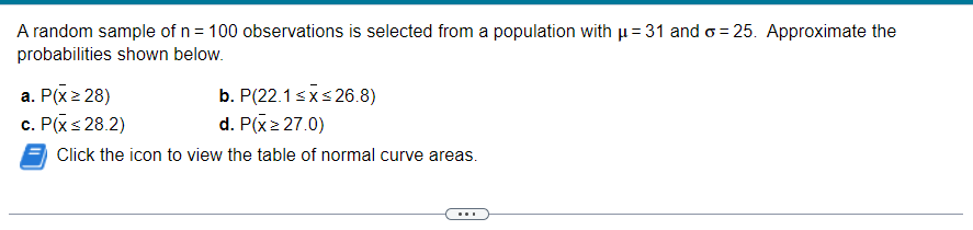 Solved A random sample of n=100 observations is selected | Chegg.com