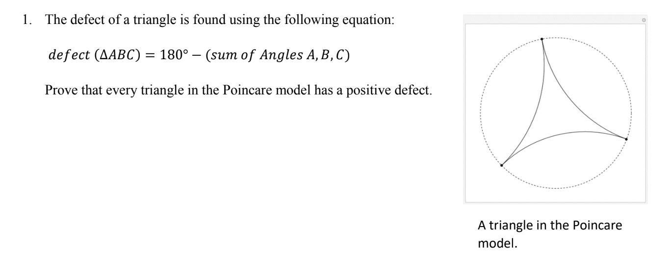 Solved The defect of a triangle is found using the following | Chegg.com