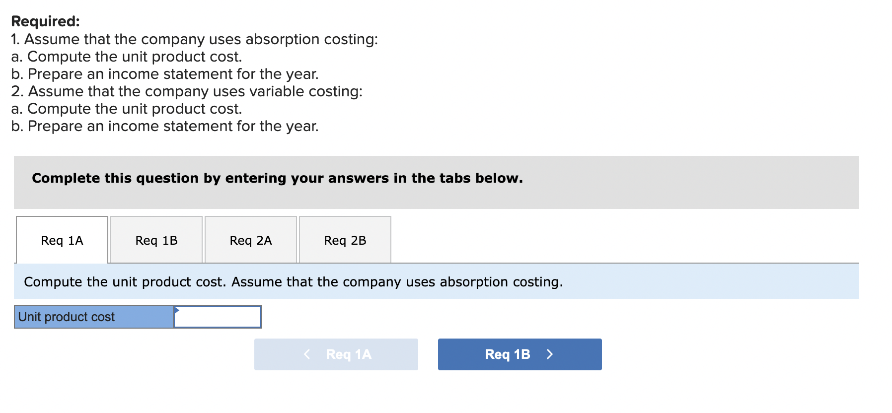 Solved Exercise 6-6 (Algo) Variable and Absorption Costing | Chegg.com Solved Exercise 6-6 (Algo) Variable and Absorption Costing | Chegg.com