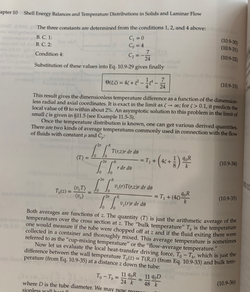 Solved Shell Energy Balances and Temperature Distributions | Chegg.com