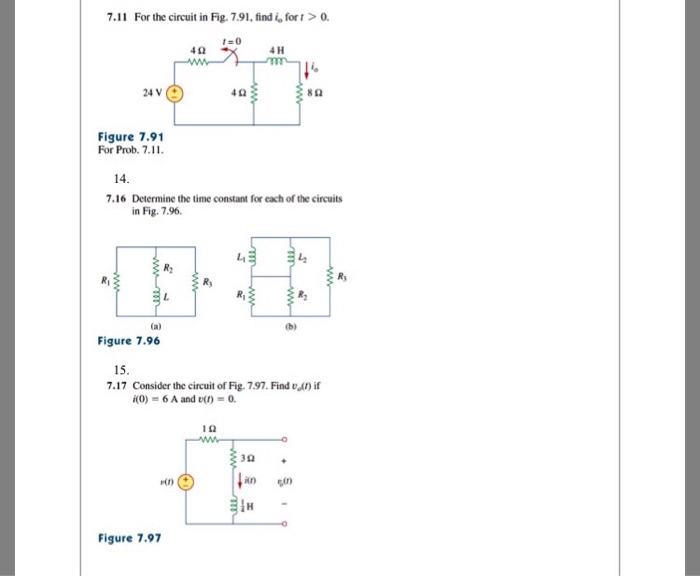 Solved 7.11 For The Circuit In Fig. 7.91, Find I, For0. 4? 4 